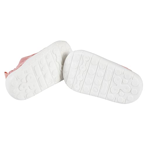 Gerber Unisex Baby Baby Toddler Boy and Girl Stretchy Knit Slip-On Sneaker Pink 6-9 Months