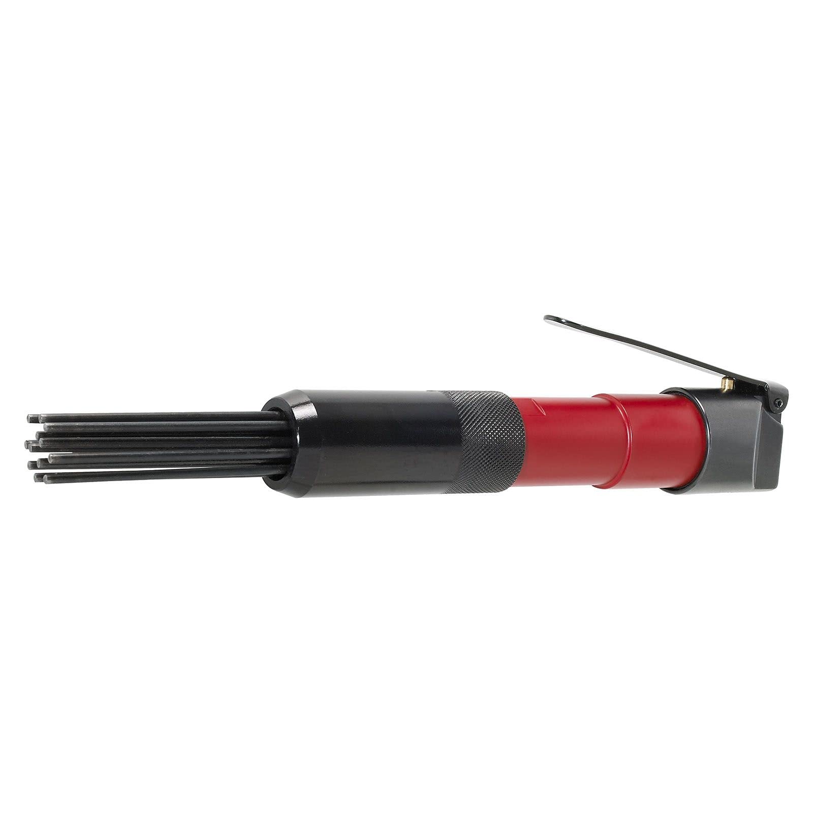 Chicago Pneumatic CP7115 Compact Air Powered Needle Scaler, 12 x 1/8", 4,000 BPM & Ingersoll Rand 114GQC Air Hammer - 3 PC Chisel Set with Tapered Punch, 2-5/8 Inch stroke, 3500 BPM, Gray