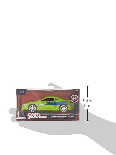 Jada Toys 1:32 Fast & Furious: Furious - Brian's 1995 Mitsubishi Eclipse Diecast Model Car