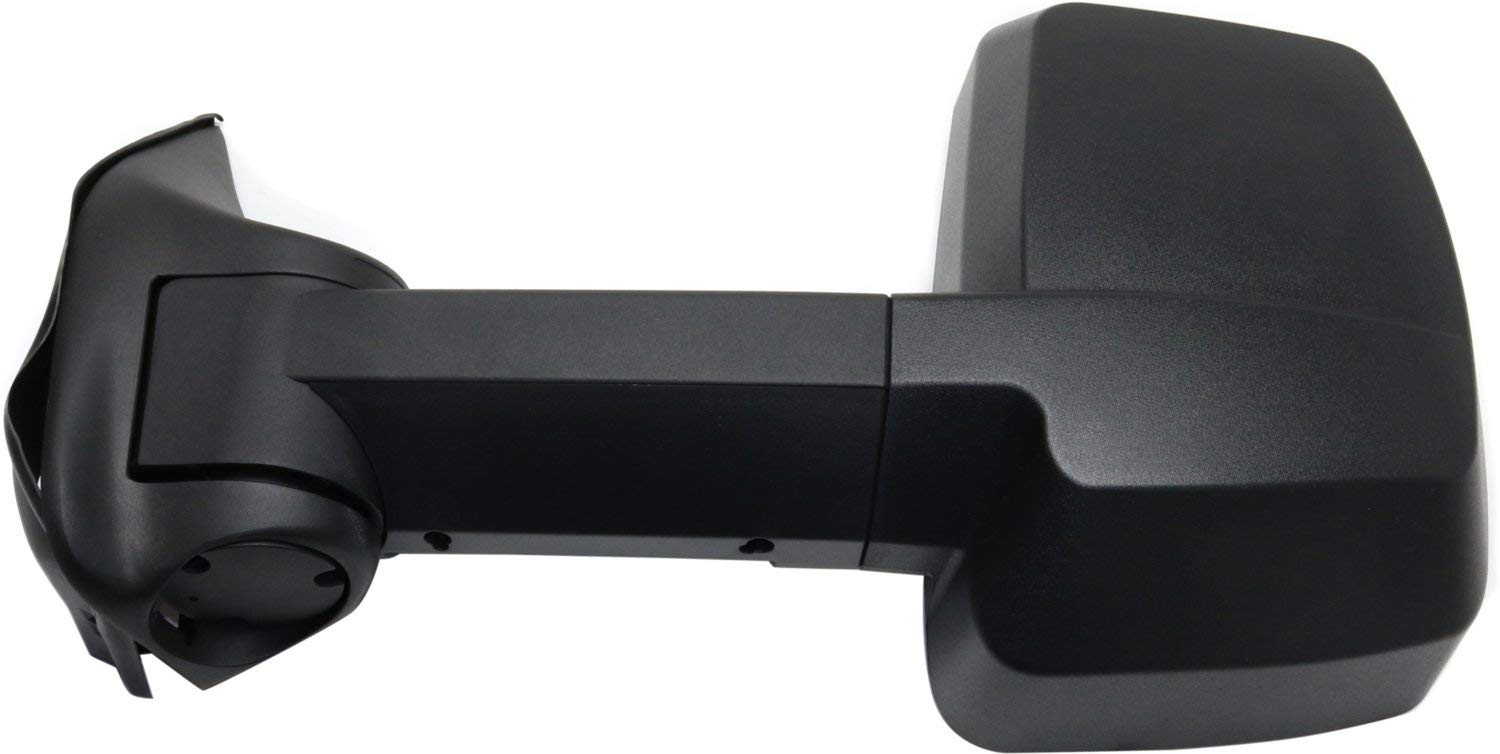 Kool Vue Mirror Set Compatible with 2003-2014 Ford E-150, 2003-2005 E-150 Club Wagon, 1992-2002 E-150 Econoline, Towing, Manual Adjust, Manual Fold, Single Arm, Fits 4-Bolt Mirror Only