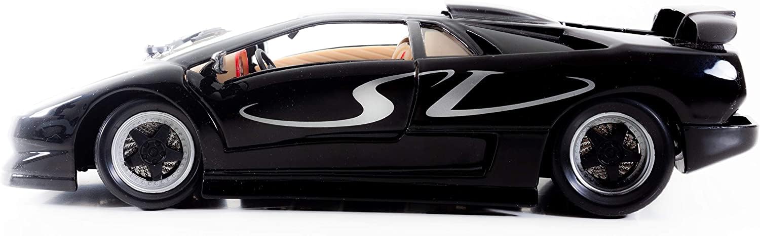Maisto 1:18 Scale Lamborghini Diablo SV Diecast Vehicle, Black and White (31844BK)