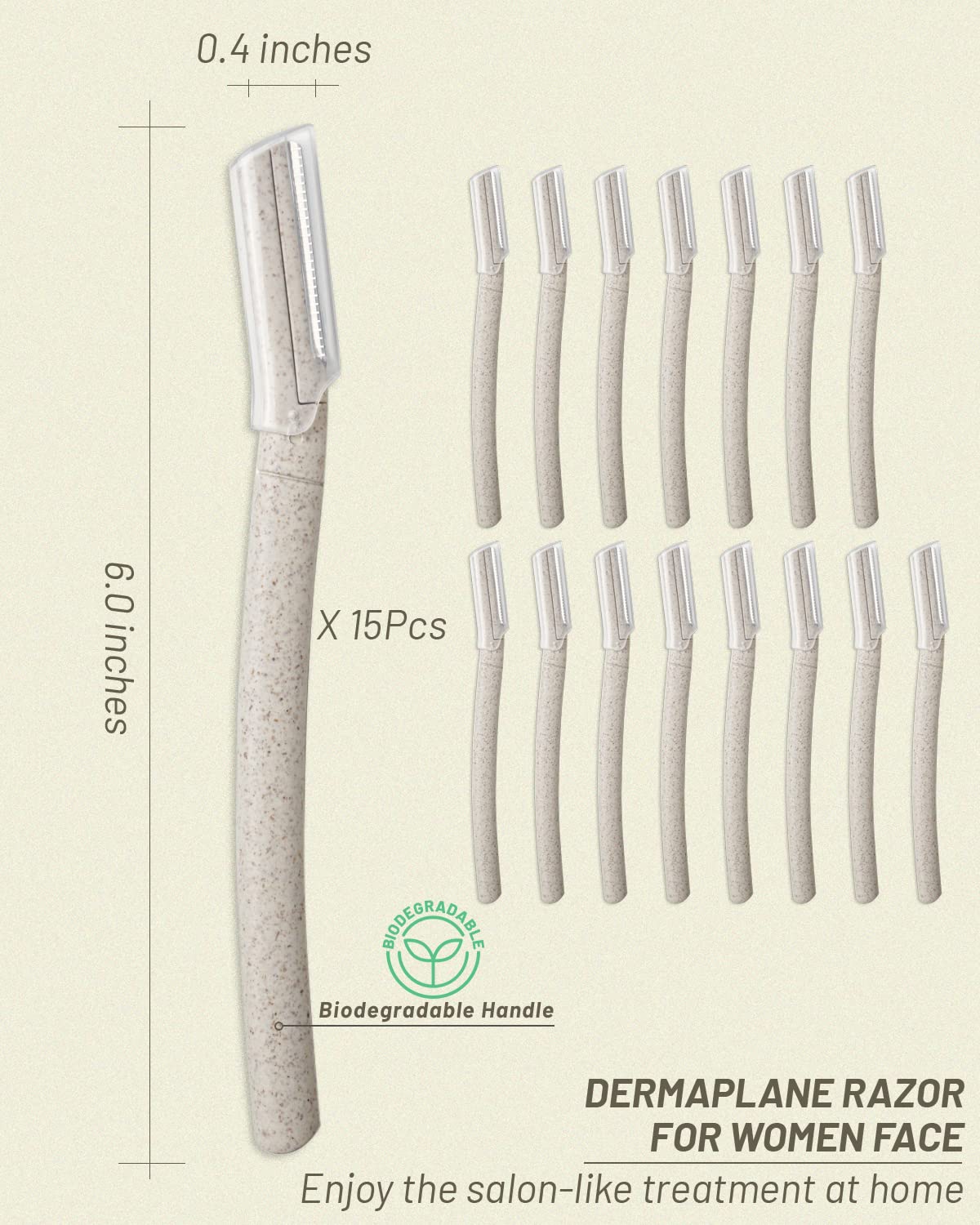 Dermaplane Razor for Women Face, 12 Pcs Microblade Eyebrow Razors, Multipurpose Dermaplaning Tool for Face, Face shavers for Women and Men