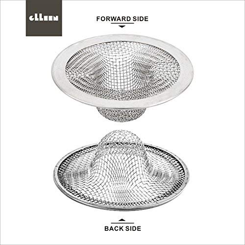 Drain Hair Catcher,Mesh Metal Sink Strainer Set of 2,Fits for Bathroom Bathtub Wash Basin Hole Shower Drains(2.75" Top / 1")