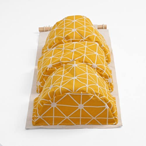 Muellery Hanging Storages on Wall Mounted Organizer Over the Door Pockets Storages Yellow TPAF117674