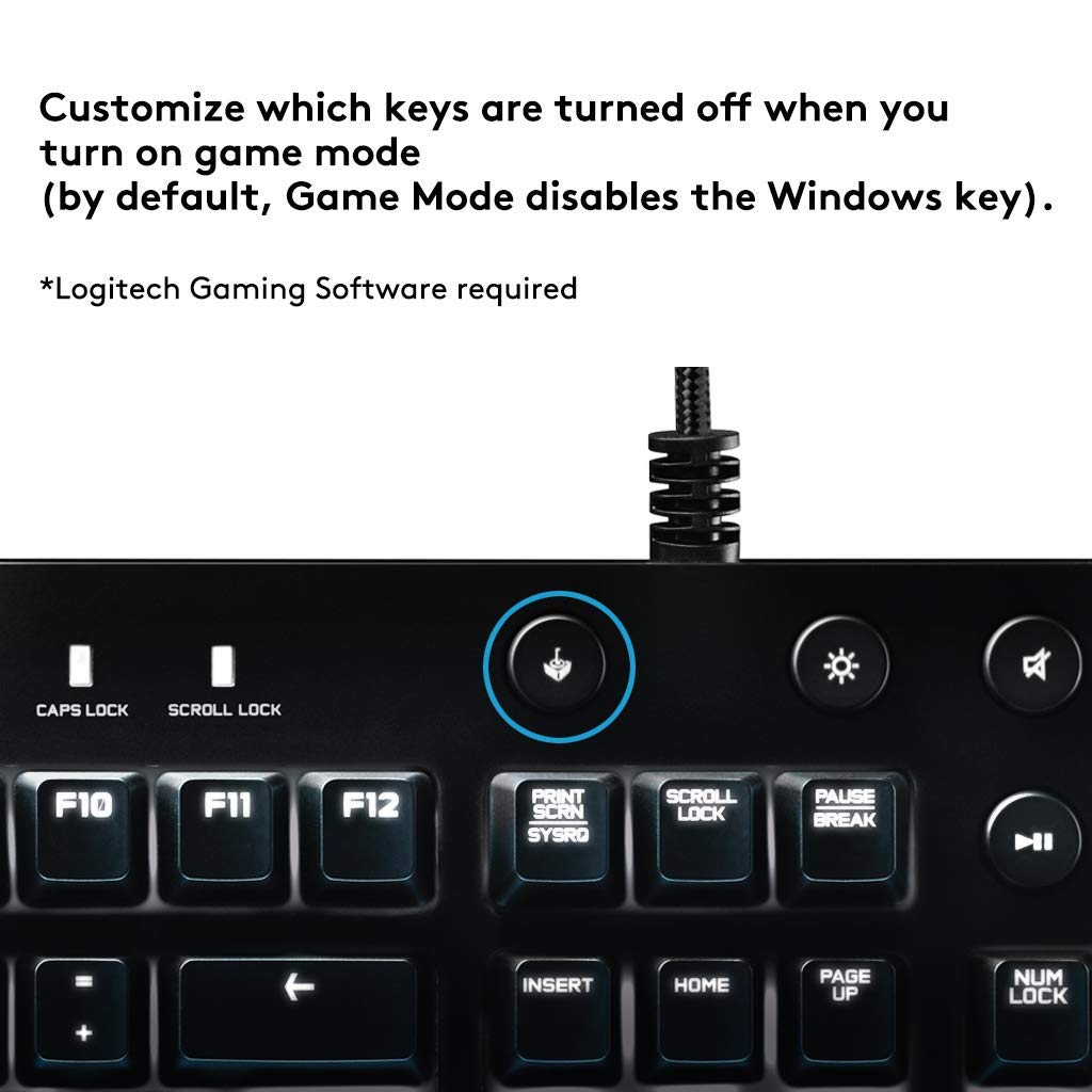 Logitech G610 Orion Red Backlit Mechanical Gaming Keyboard 920-007839 (Renewed)