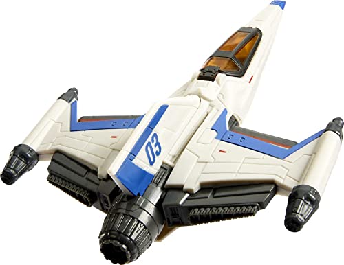 Mattel Lightyear Toys Hyperspeed Series, Buzz Lightyear Mini Action Figure & Xl-03 Spaceship, 6.3-in Vehicle