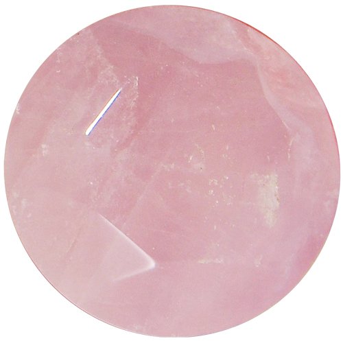 Body Candy 9/16" Rose Quartz Semi Precious Stone Faceted Double Flare Ear Gauge Plug (1 Piece)