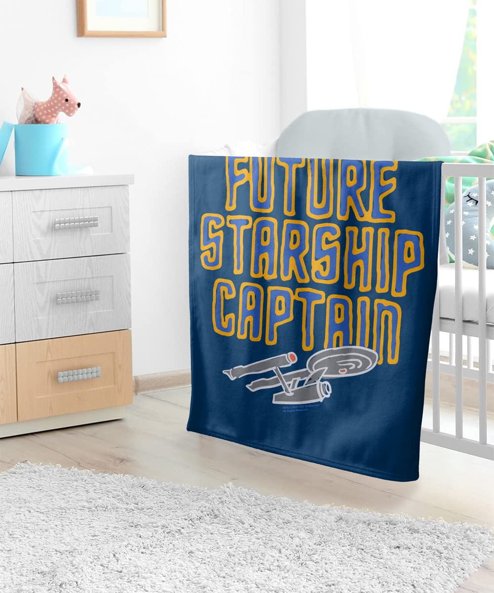 LOGOVISION Star Trek Lightweight Baby Blanket, 30"X40", Future Captains Unisex for Infants Girls & Boys