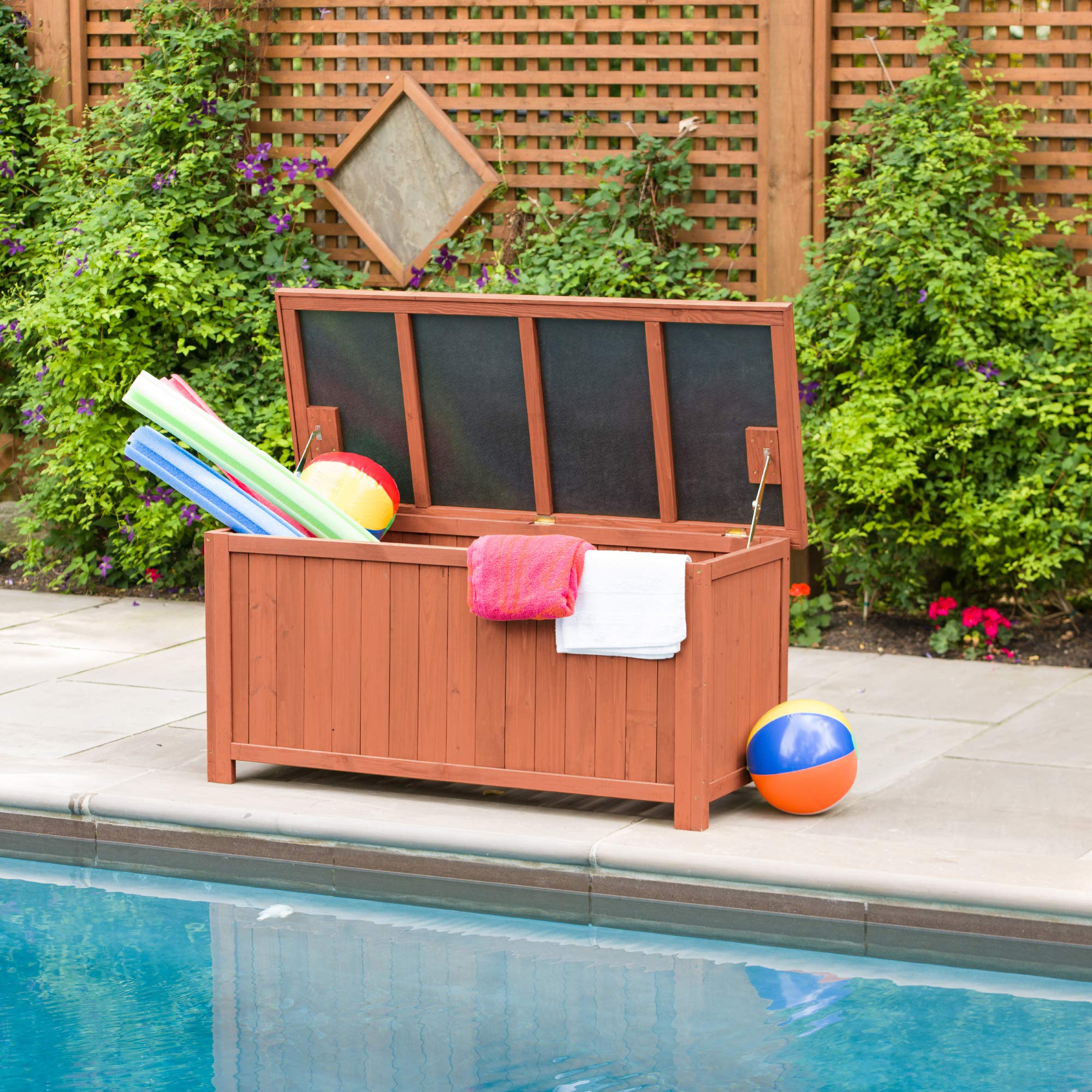 Leisure Season DB4820-X Storage Deck-Boxes, Medium Brown