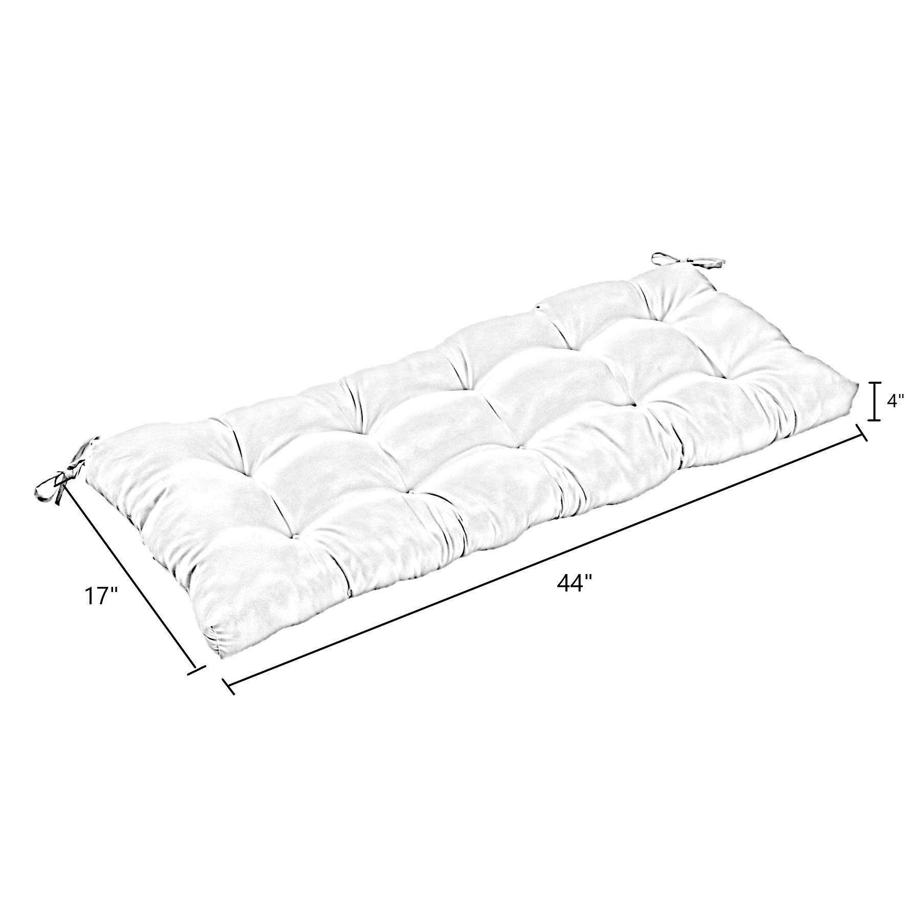 Greendale Home Fashions 44-inch Outdoor Swing/Bench Cushion, Set of 1, Foliage