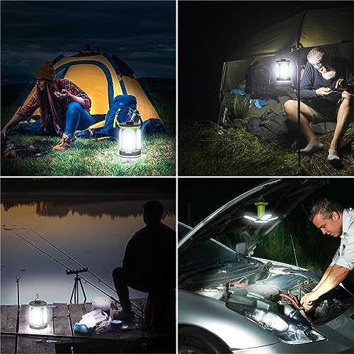 Camping Lantern Rechargeable, Blukar Super Bright LED Camping Lights Lamp - 7 Light Modes 60 LEDs Tent Light 10+ Hrs Runtime for Hurricane,Power Outages,Emergency,Home, Camping and More