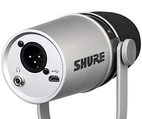 Shure MV7 USB Podcast Microphone - Silver