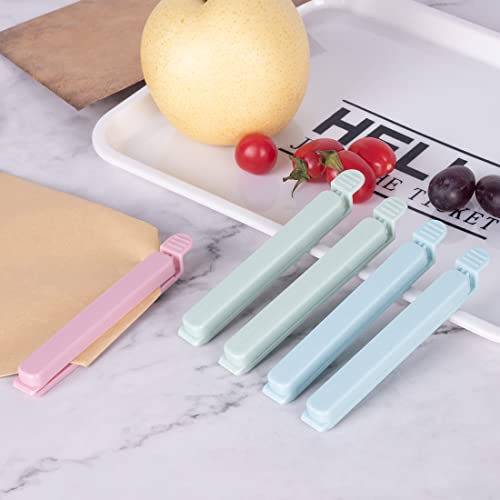 Semjikoy 30 Pack Sealing Clip Bag Plastic Bag Sealing Clips Snack Bag Plastic Sealing Clip 4.7 Inches& 6 Inches