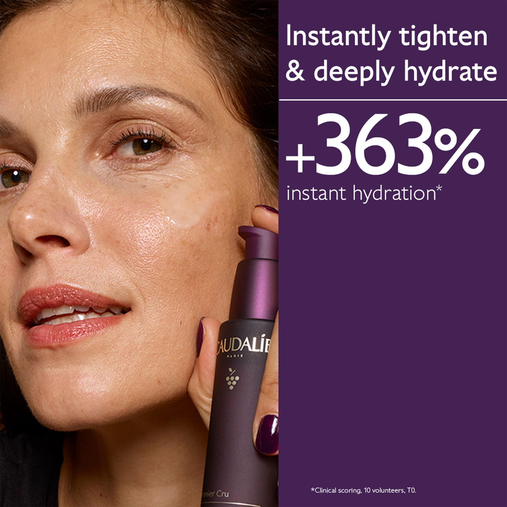 Caudalie Premier Cru Anti-Aging Face Serum with Hyaluronic acid, for Instantly Tightened and Hydrated skin (Serum)
