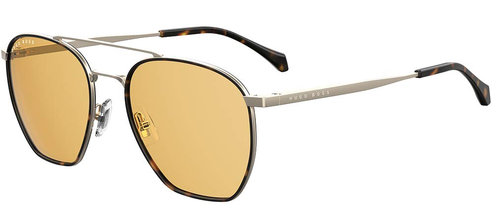 BOSS by Hugo Boss Men's BOSS 1090/S Round Sunglasses, Light Gold, 57mm, 20mm