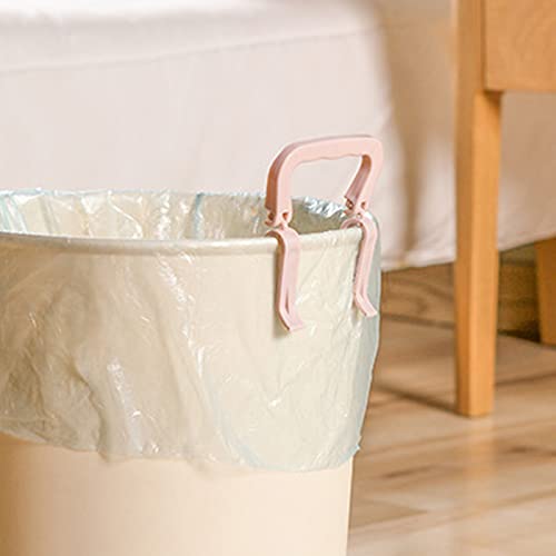 Hilsayum 12Pcs Garbage Bin Edge Clip Holder Garbage Bag Anti-Slip Fixed Clip Durable Waste Bucket Clip for Home Kitchen (9.5 * 9 * 1cm)