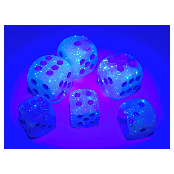 Chessex Dice Set β 12mm Gemini: Pearl Turquoise-White/Blue Luminary Dice Block β Dungeons and Dragons D&D DND TTRPG Dice β Includes 36 Dice β D6