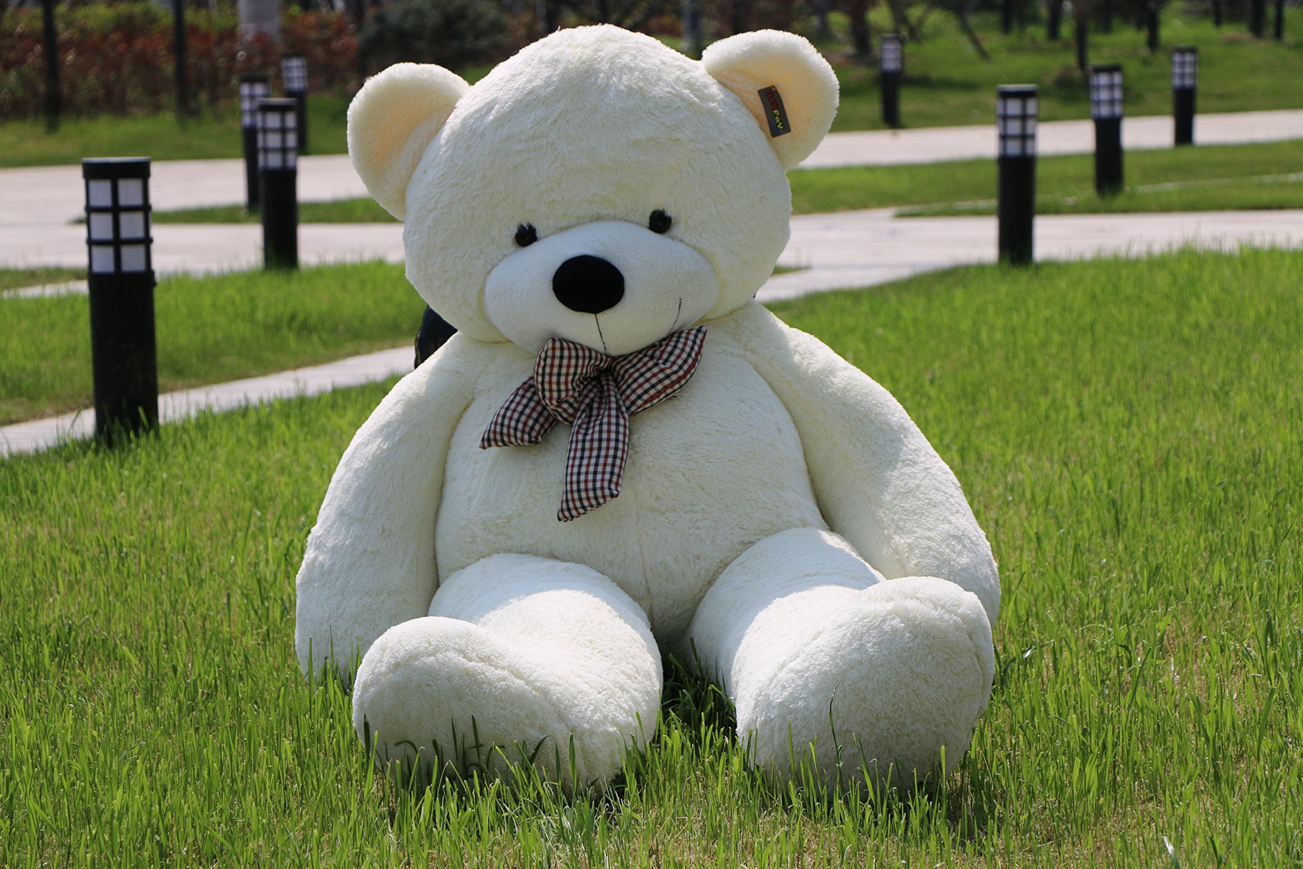 Joyfay Giant Teddy Bear, White- Over 6ft (78")