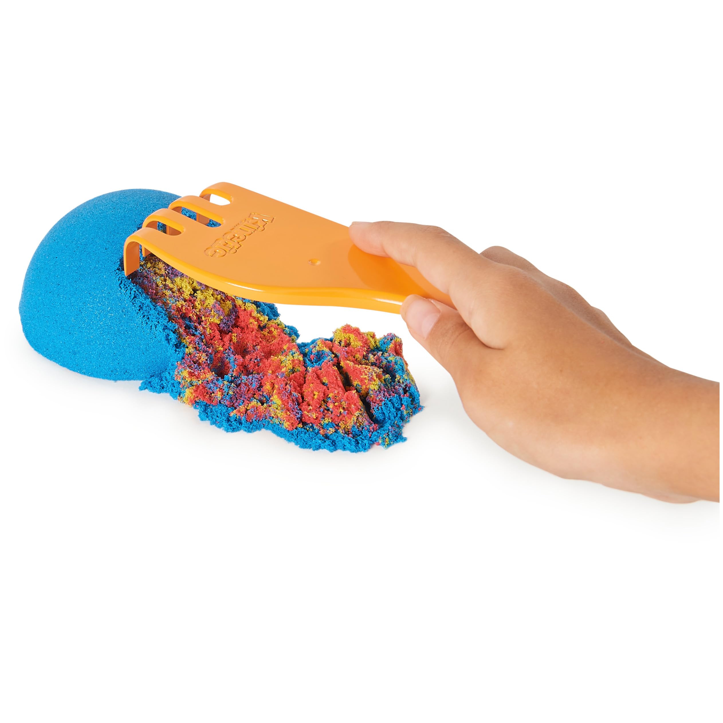 Spin Master 6061653 Kinetic Sand Sandisfactory Set with 2 lbs of Colored and Black Kinetic Sand
