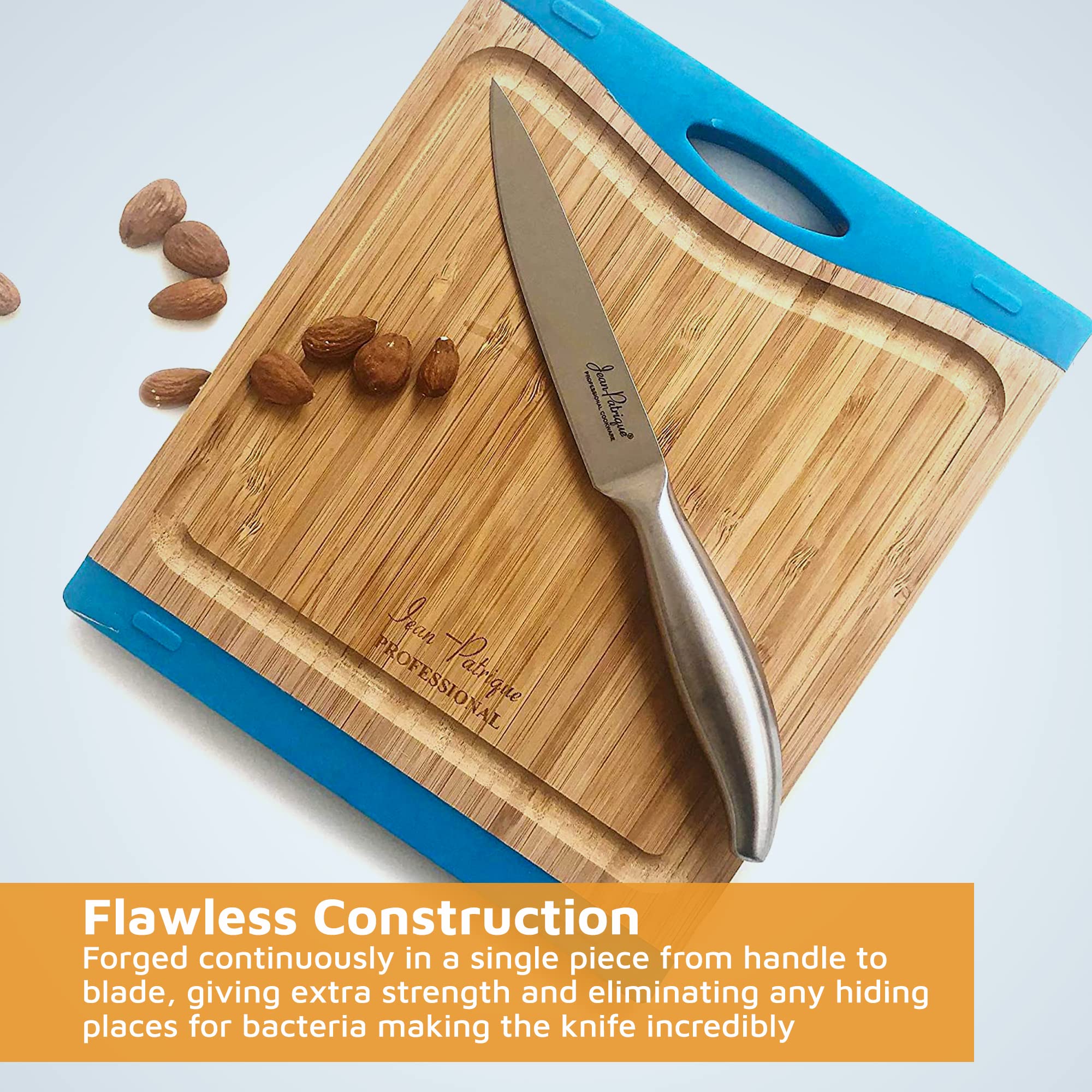 Jean-Patrique Chopaholic Kitchen Utility Knife 5" - Multipurpose Chef Knife - Razor Sharp, Stainless Steel Chefs Knife