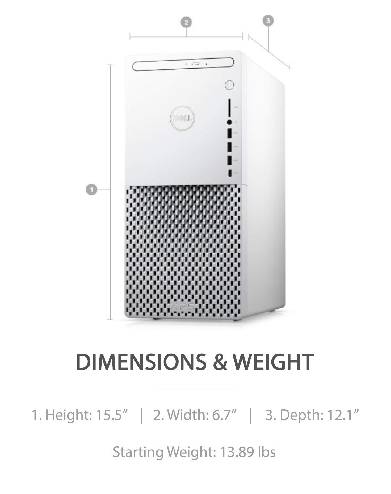 Dell Newest XPS 8940 Desktop PC, Intel Core i7-11700, RTX 3060, 32GB PCIe RAM, 1TB SSD, DVD, HDMI, Killer Wi-Fi 6, Windows 11 Home, White