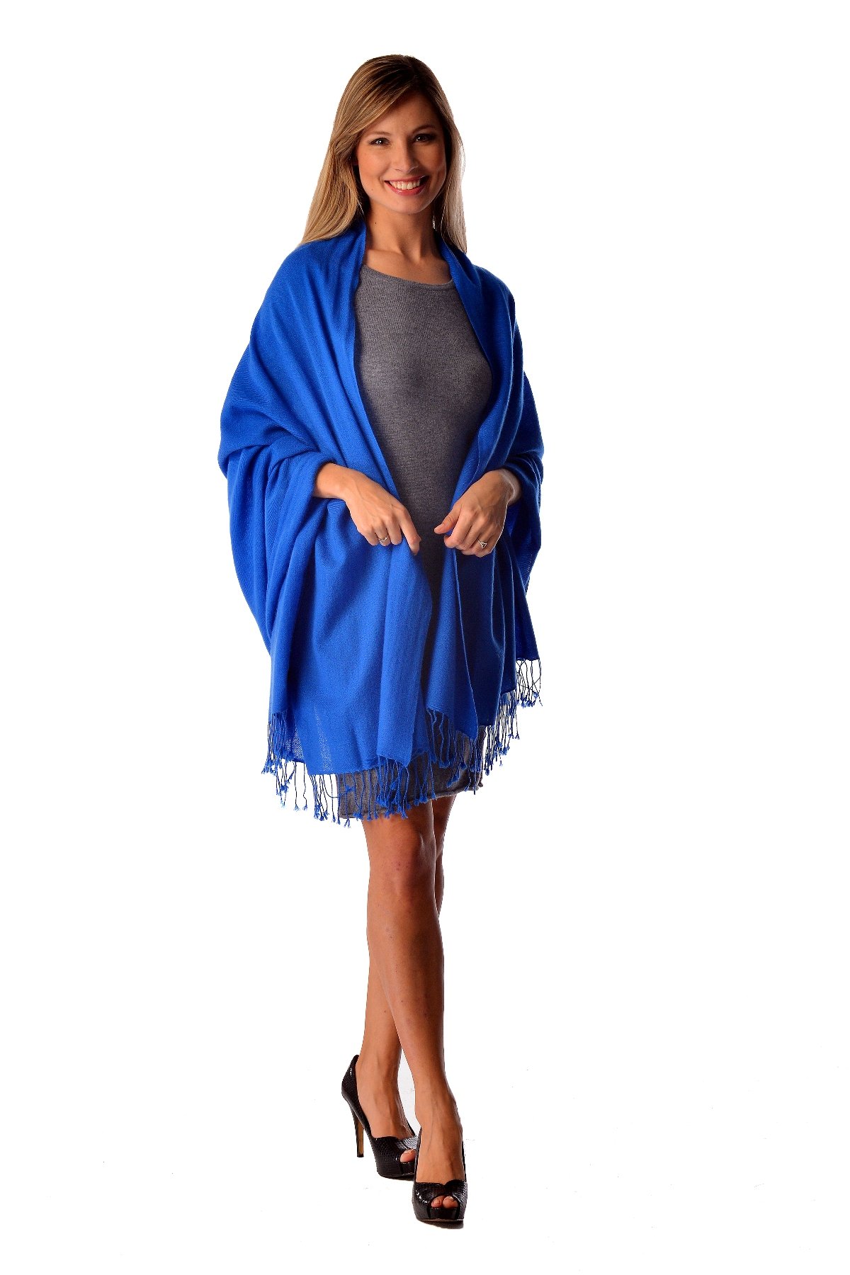 Cashmere Boutique 70% Cashmere and 30% Silk Pashmina Shawls for Women - Luxury Lightweight, Soft and Warm - 36" x 80"