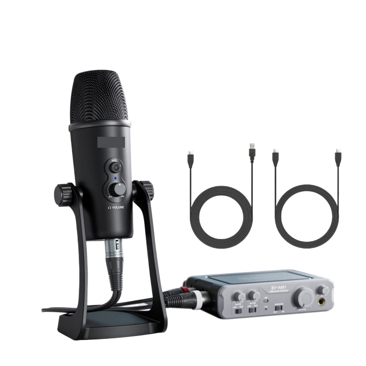CELEUS Microphone BY-PM700 PRO Desktop USB Microphone Compatible with PC Mobile Phone Android Windows Mac Computers Live Streaming YouTube Recording Vlog Wireless Microphone