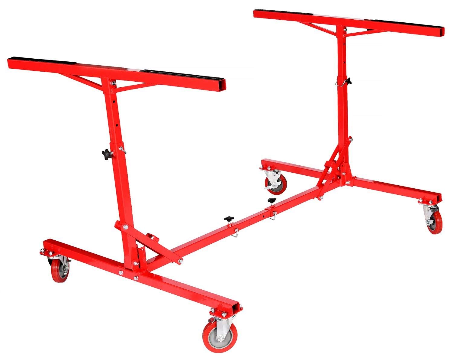 JEGS 81243 Truck Bed Dolly 600 lb. Capacity 51 in. x 44 in. x 12 in. Folded Dime