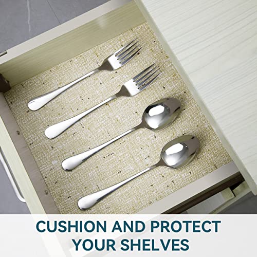 DwellAid Non Adhesive Shelf Liner 20inx30FT Kitchen Cabinet Liner, Anti-Slip Cabinet Liner, Waterproof Drawer Liner, Kitchen Cabinet Liners for Shelves Easy to Trim