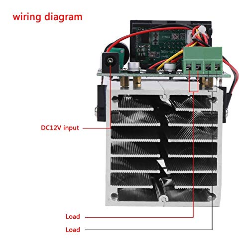 DC 12V Electronic Load Tester, Load Battery Capacity Tester Module, 0-10A 100W Constant Current Discharge Monitor for Power Bank Capacity Testing