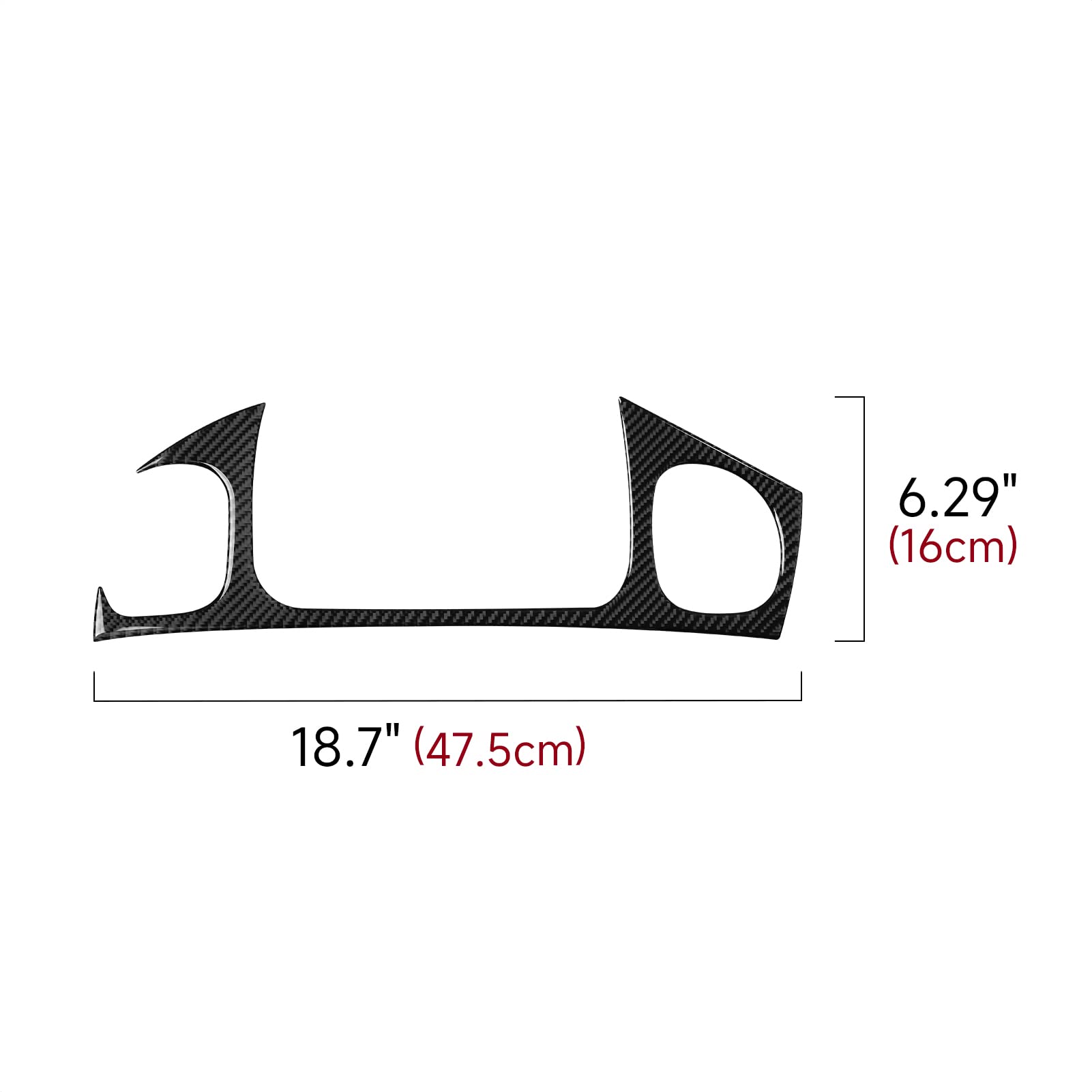 Carbon Fiber Car Interior Inner Wrist Trim Sticker Decal