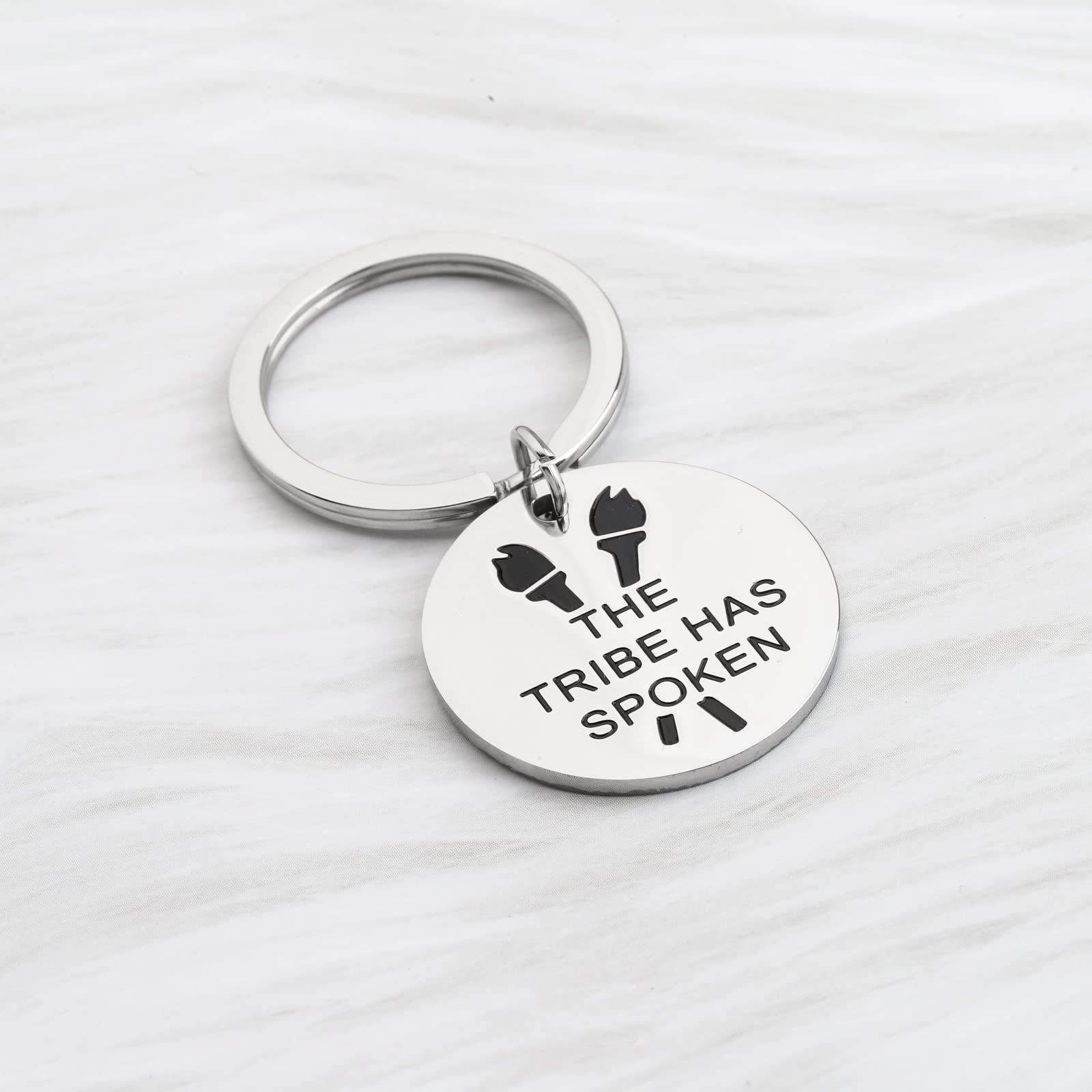 CENWA Survivor Jewelry Survivor Tv Show Inspired Gift Survivor Gift The Tribe Has Spoken Keychain (Tribe Has Spoken K)