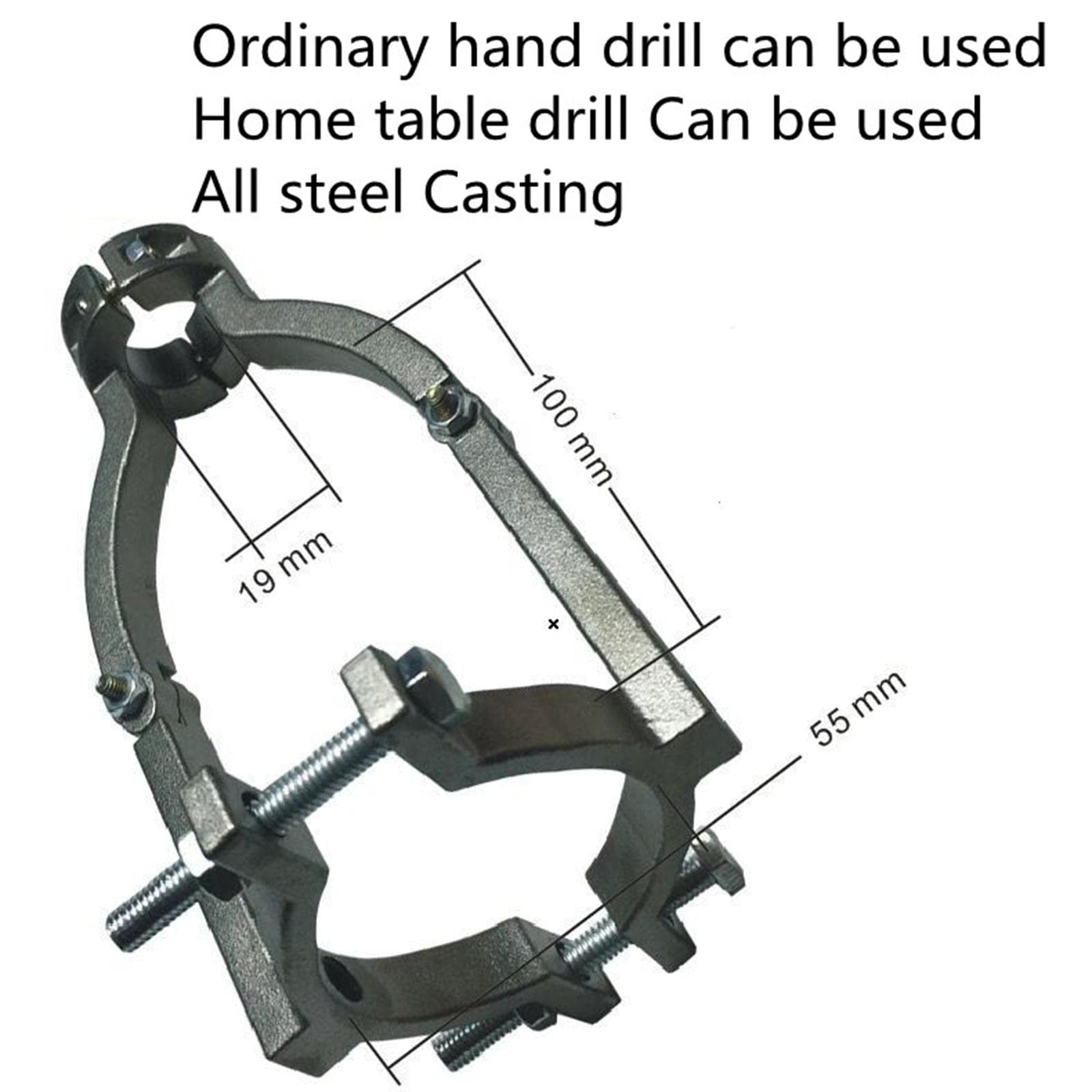 Colcolo Square Hole Drill Bit Adapter for Drill Machine Accessory Quickly Install or Disassemble