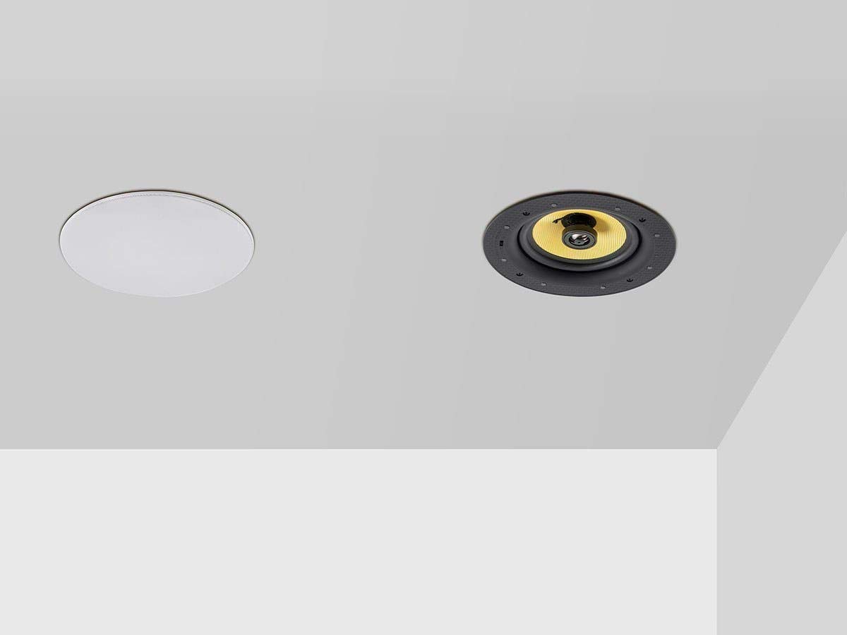 Monoprice Caliber 60-Watt Powered 6.5in Ceiling Speakers Fiber 2-Way with Bluetooth