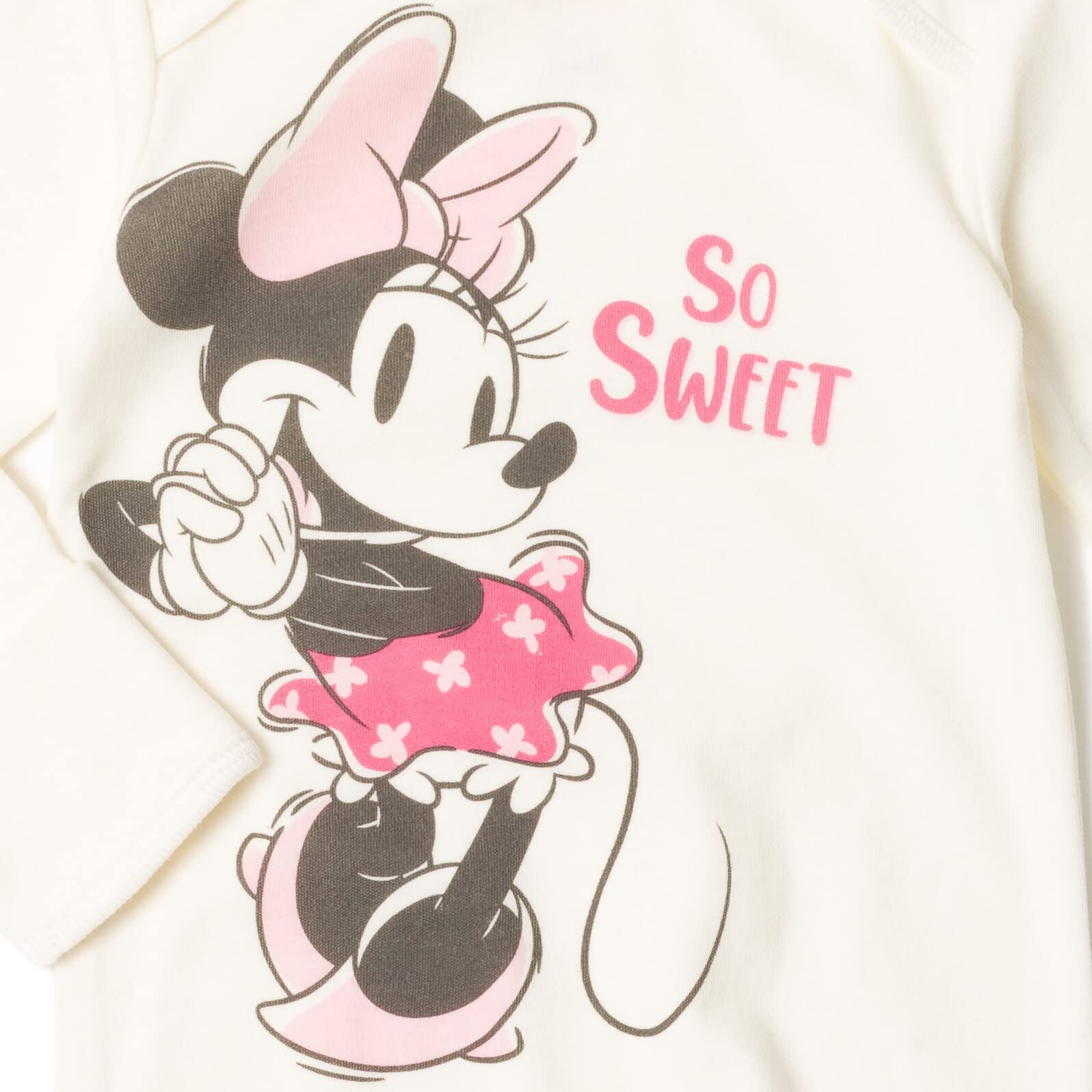 Disney Minnie Mouse Newborn Baby Girls 2 Pack Sleeper Gowns white/pink 0-6 Months