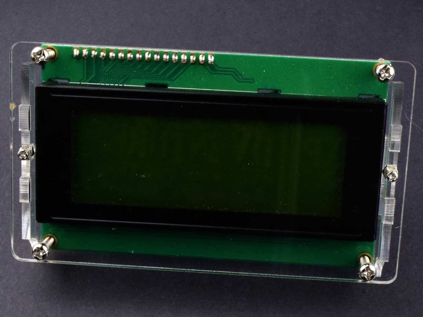 CANADUINO LCD 2004 4x20 Display Acrylic LCD Enclosure - fits LCD with I2C Adapter as Well
