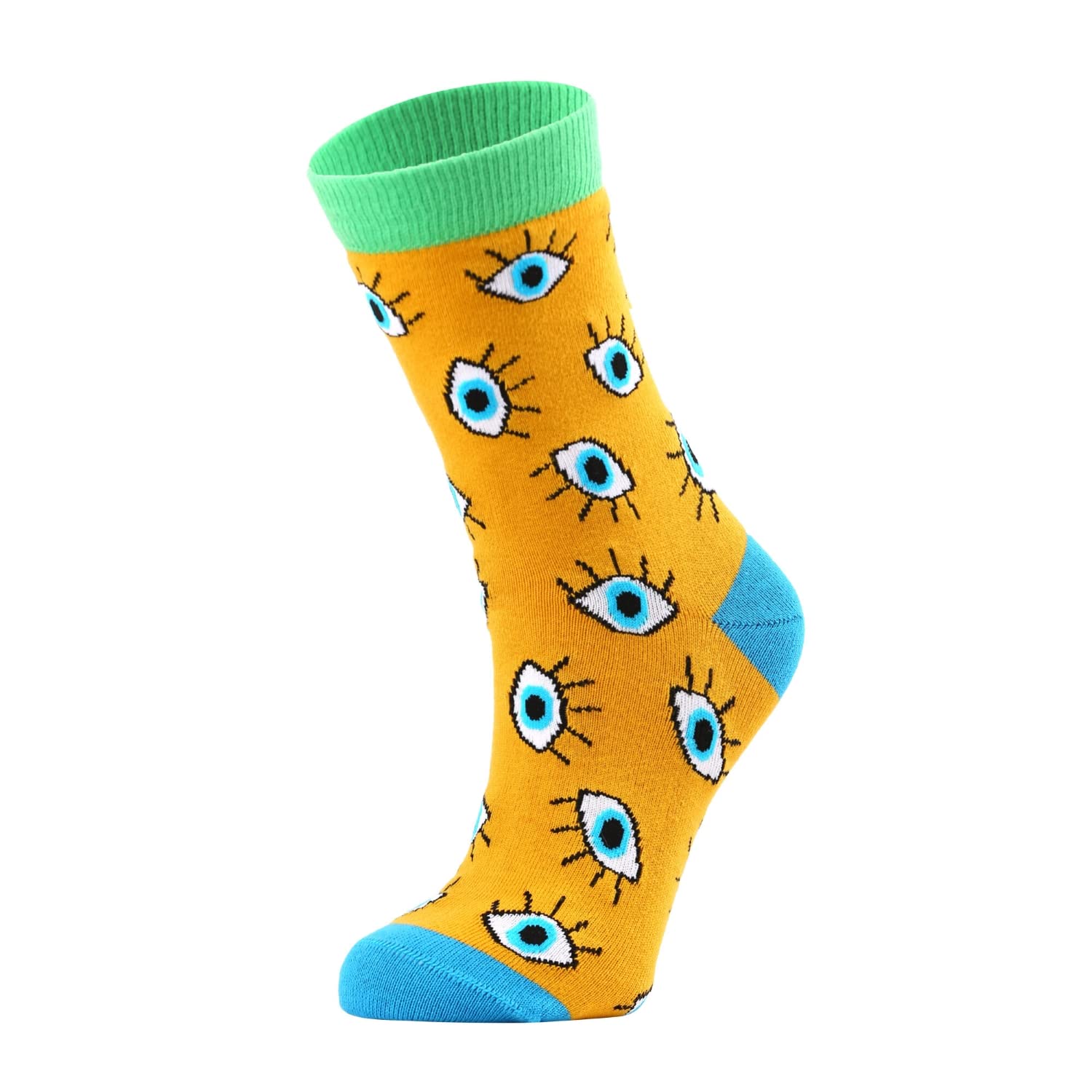 Colorcool 3 Pairs Colorful, Fun, Cool Style and Novelty Fashion Crew Socks for Women