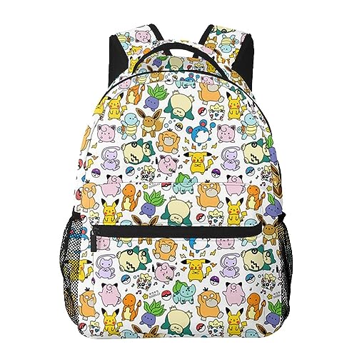 Cartoon Backpack Unisex Casual Durable Waterproof Daypack Personalized Laptop Bags Travel Work Sports Backpack for Men Women