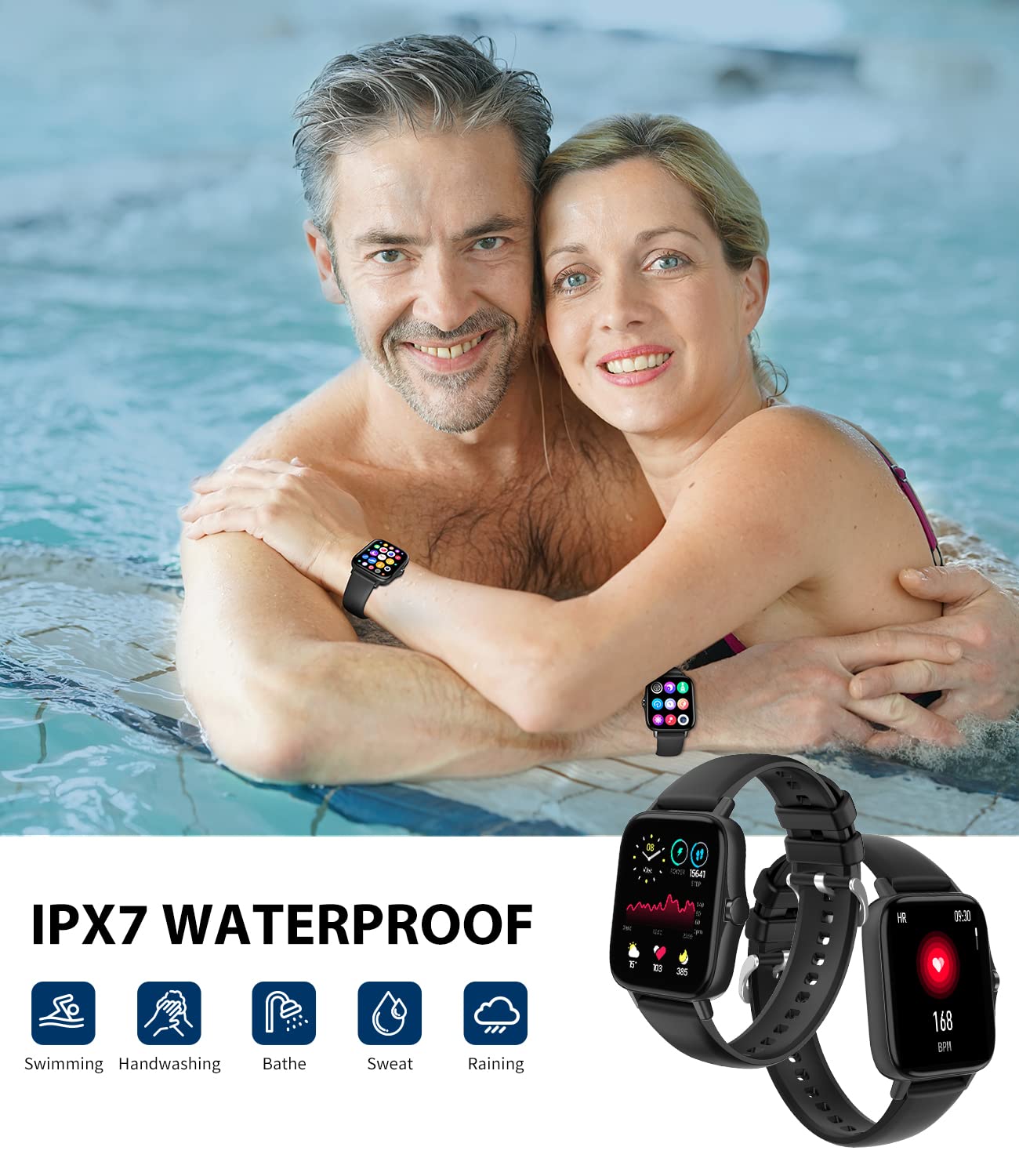 EGQINR Smart Watches for Men Women