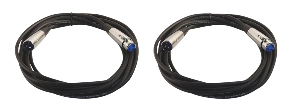 Your Cable Store XLR/Mic Cable Kit Two 6 ft, Two 10 ft and Two 15 Foot XLR Patch Cables