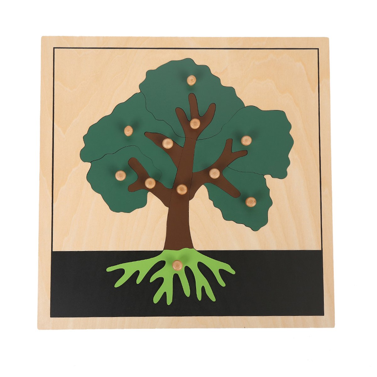 MEYOR Montessori Tree Puzzle for Early Preschool Education Learning Toy