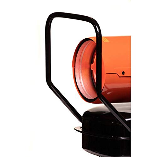 HeatFast HF215K Portable Home, Jobsite, Construction Site Forced Air Kerosene/Diesel Salamander Torpedo Space Heater with Thermostat Temperature Control, 215,000 BTU, orange
