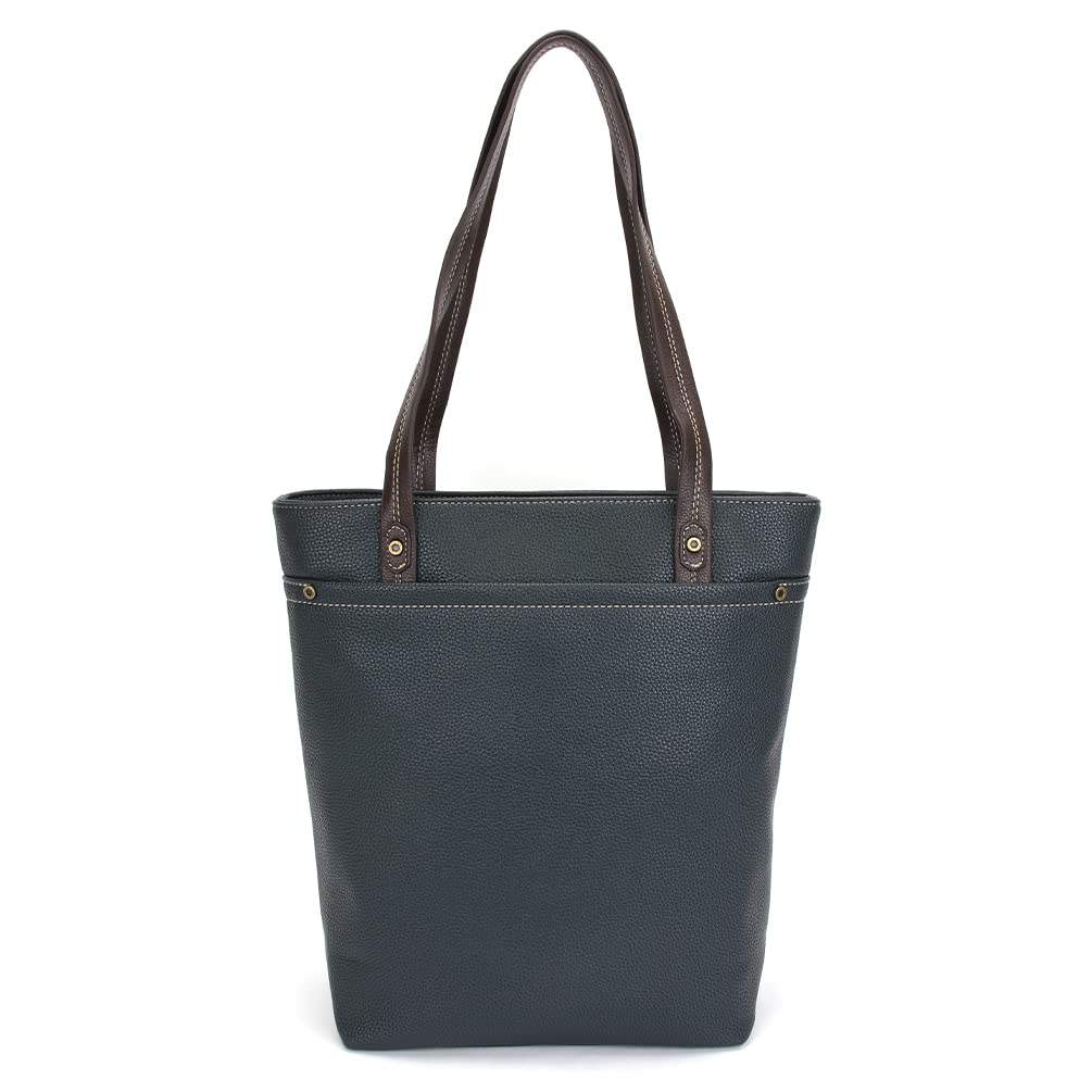 CHALA Deluxe Everyday Tote Women Shoulder Purse Handbag - Sunflower - navy
