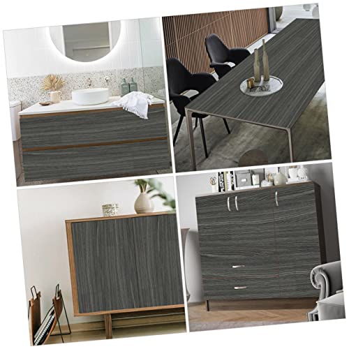 Housoutil 4pcs Planks Wall Bathroom Wood Carpet Peel Decorative Sticker PVC Decor Home Decals Flooring Tile Self-Adhesive and Bedroom Grain Tiles Laminate Cmxcm Decal Kitchen Vinyl Floor