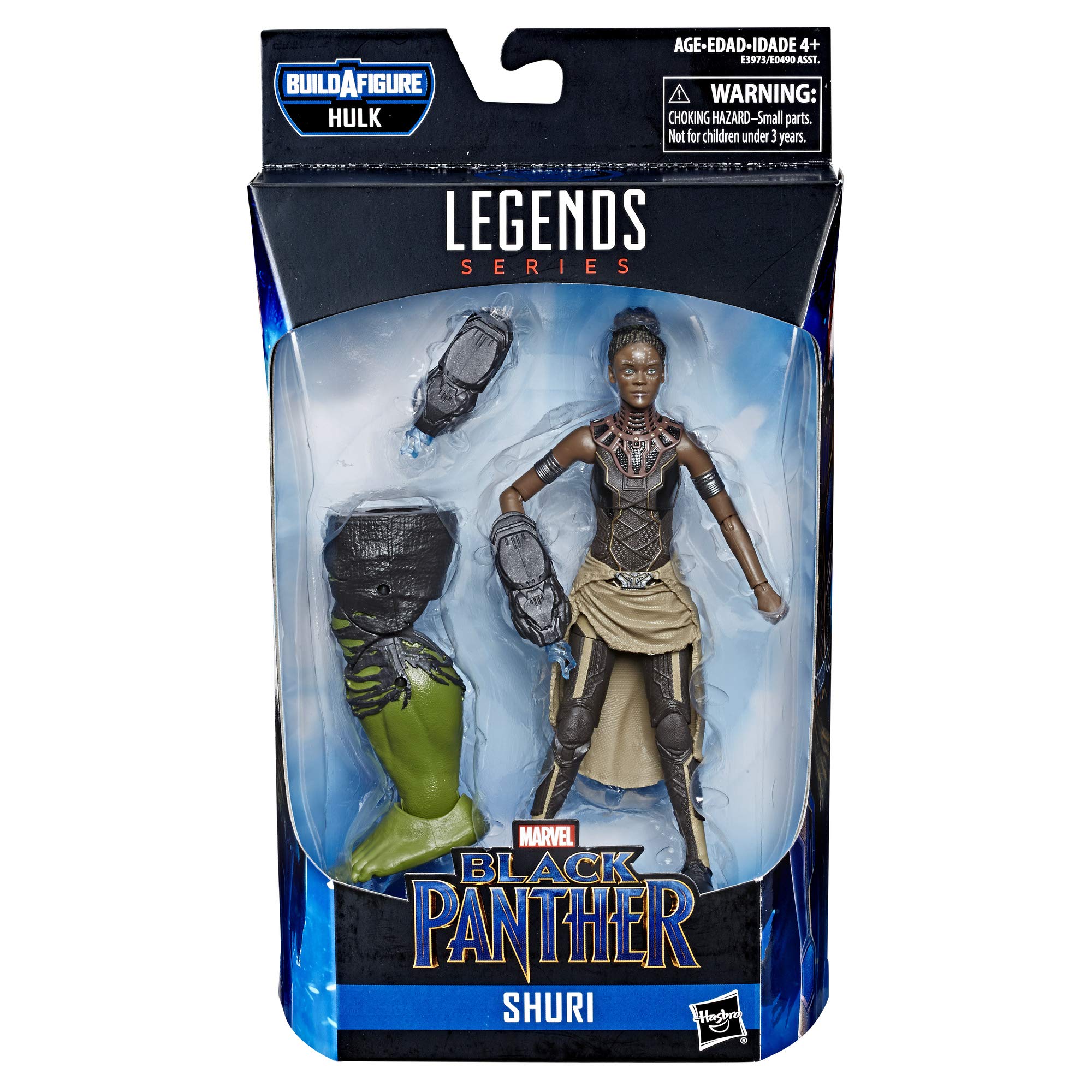 Marvel Legends Series Black Panther Shuri 6" Collectible Action Figure Toy for Ages 6 & Up with Accessories & Build-A-Figurepiece
