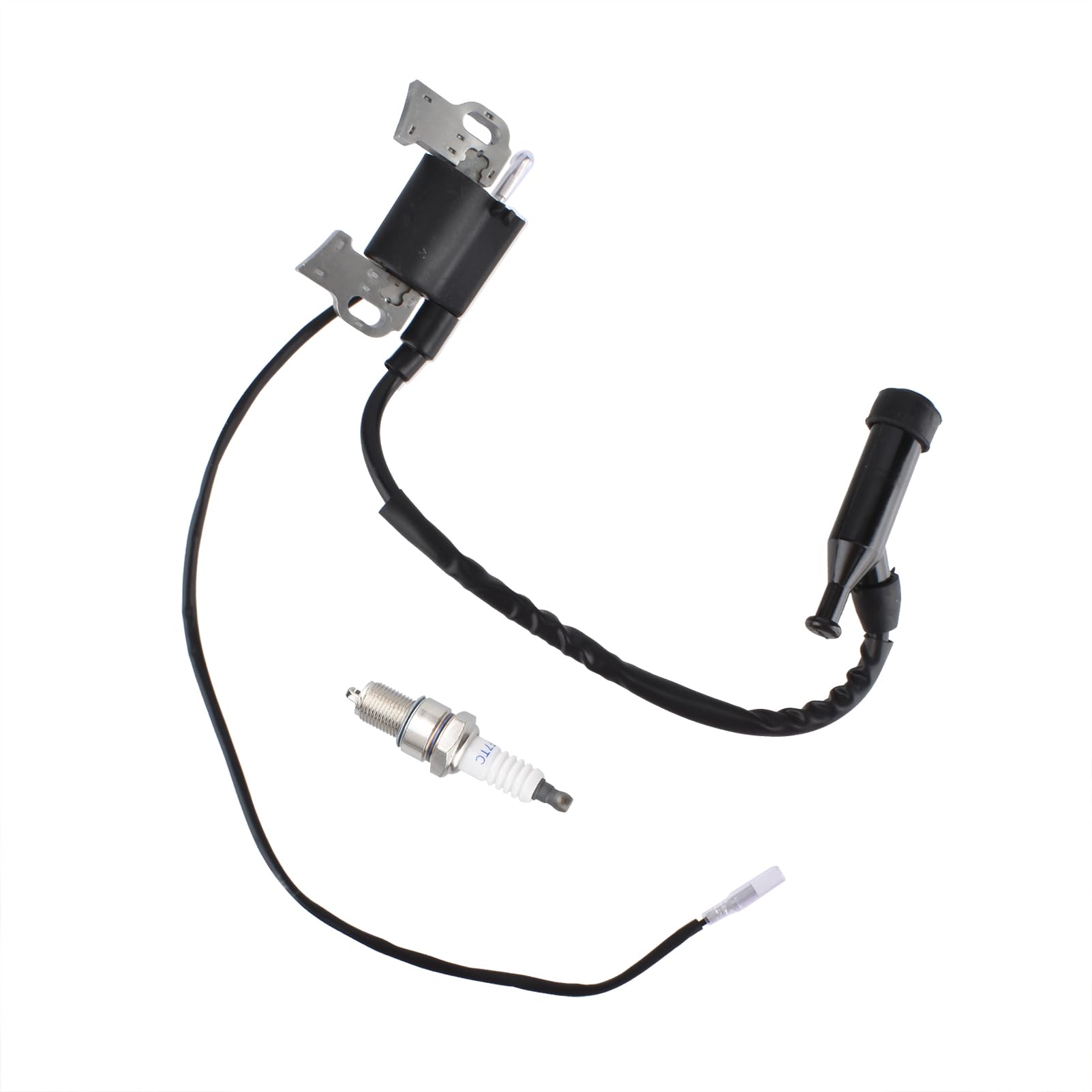 Cancanle Spark Plug and Ignition Coil Module for Honda GX240 GX270 GX340 GX390 8HP 11HP 13HP Engine