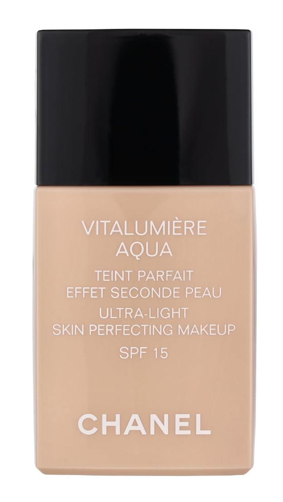 Chanel Vitalumiere Aqua Ultra Light Skin Perfecting Make Up SPF 15-121 Caramel Women Foundation 1 oz
