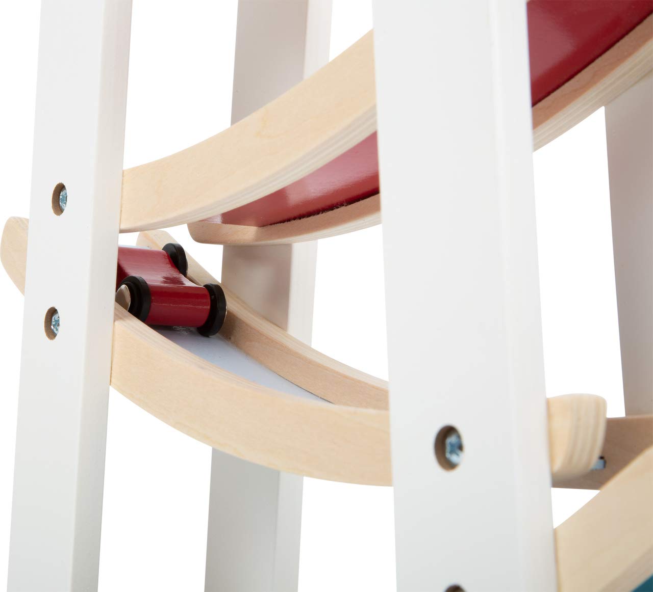 small foot wooden toys Car Ramp Racing Playset Designed for Children Aged 18+ Months, Multi