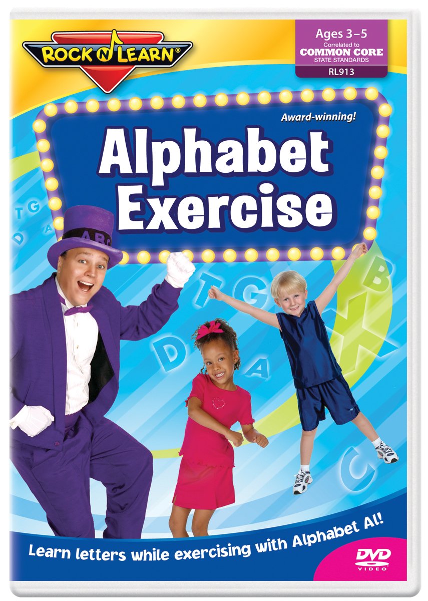 Preschool Active Learning 2 DVD Set - Alphabet Exercise and Dance with The Animals