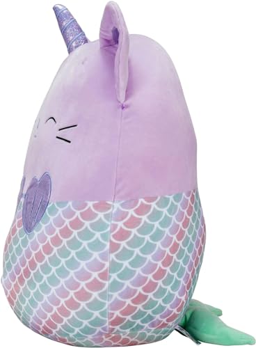 Squishmallows Official Kellytoy Plush 16" Anya The Caticorn Mermaid- Ultrasoft Stuffed Animal Plush Toy (Amazon Exclusive)